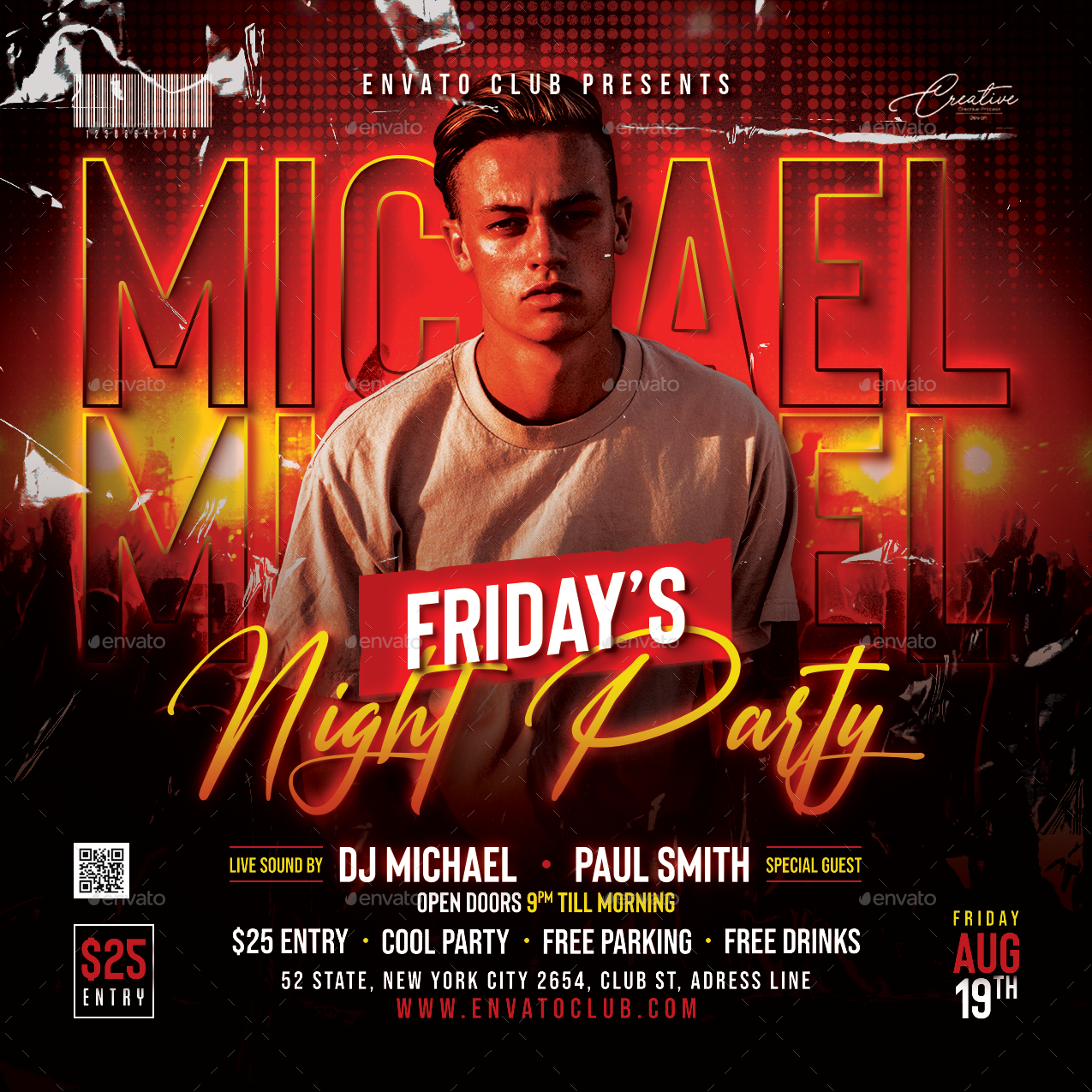 Night Party Flyer, Print Templates | GraphicRiver