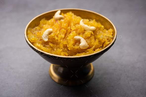 Kashi halwa or kasi halva, a traditional dessert of Karnataka made ...