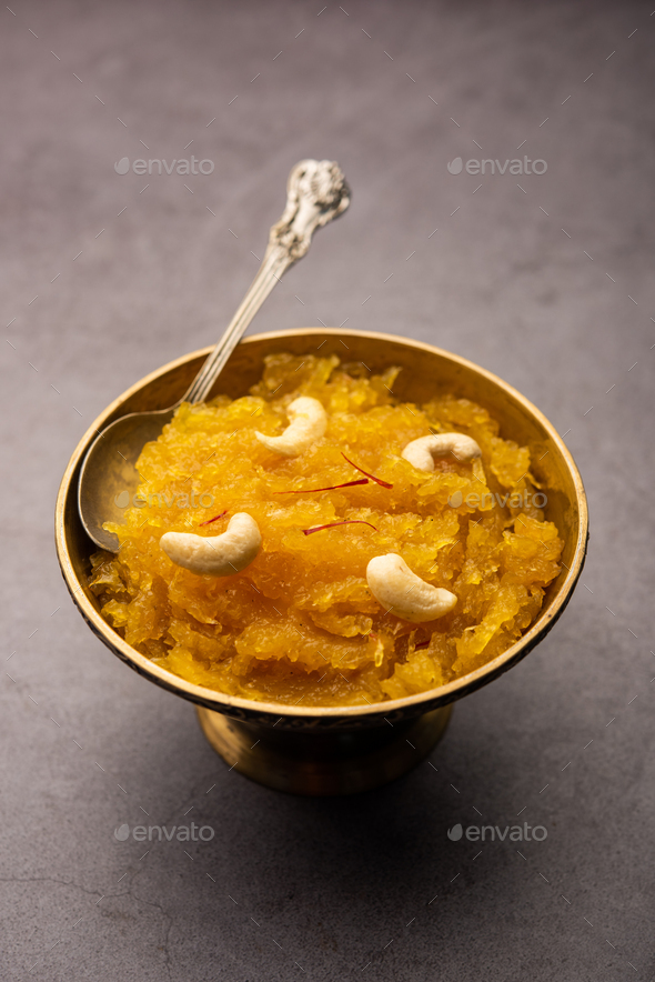 Kashi halwa or kasi halva, a traditional dessert of Karnataka made ...
