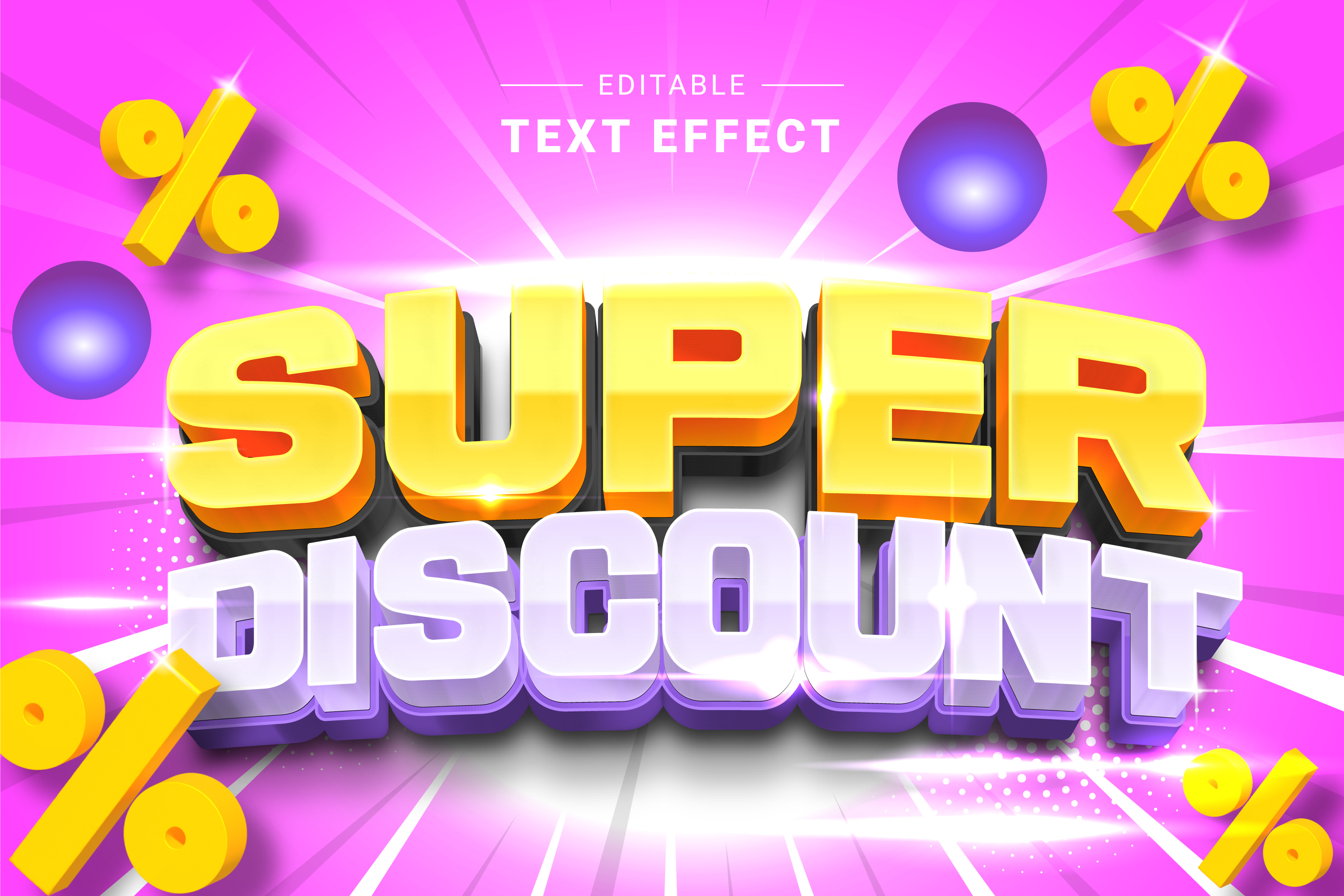 3D Sale Promotion Text Effects, Add-ons | GraphicRiver