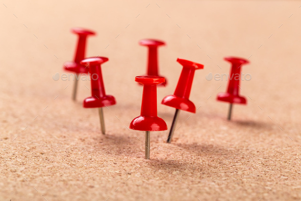 Pin board texture for background and colorful pins Stock Photo by ...