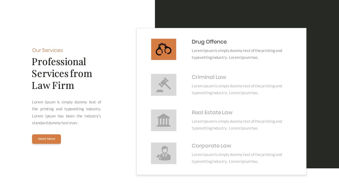 Gideon – Law Consultant PowerPoint Template, Presentation Templates