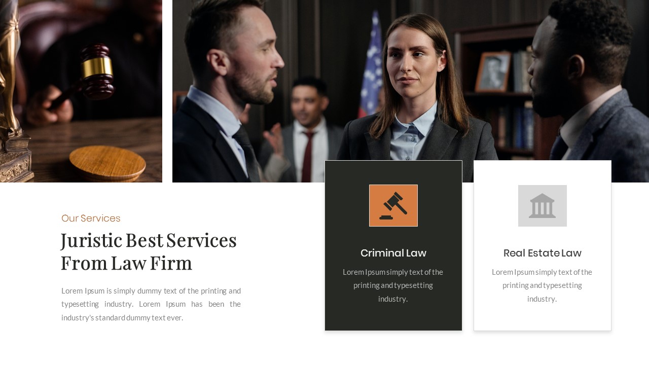 Gideon – Law Consultant PowerPoint Template, Presentation Templates