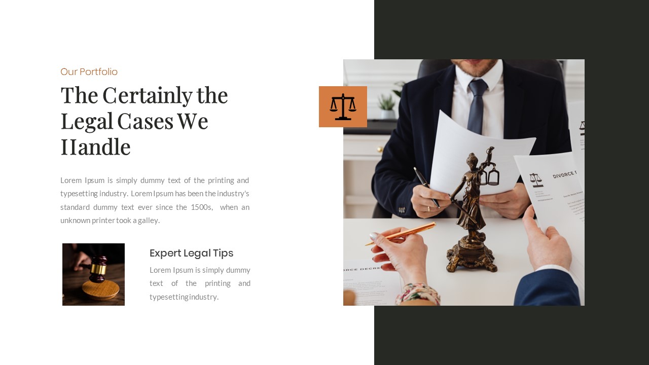Gideon – Law Consultant PowerPoint Template, Presentation Templates