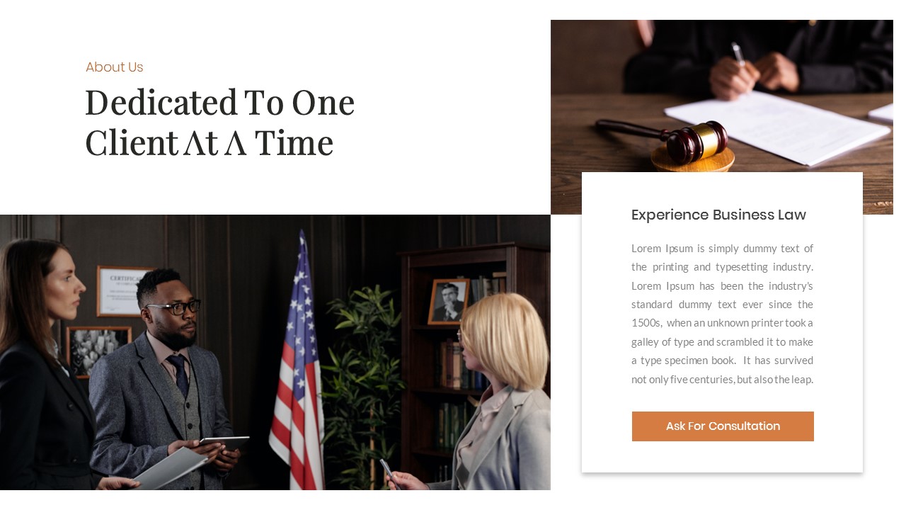 Gideon – Law Consultant PowerPoint Template, Presentation Templates