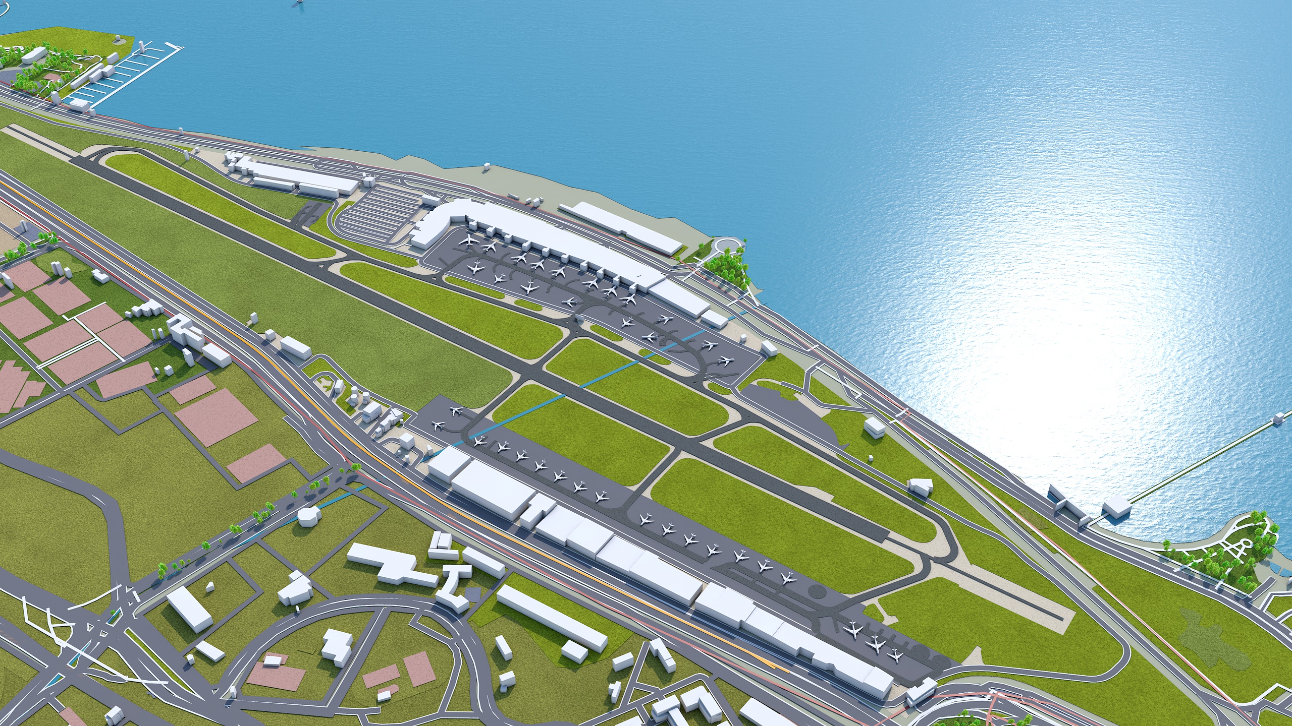 Greater Buenos city Aires 3d model 100km by TurboCG | 3DOcean