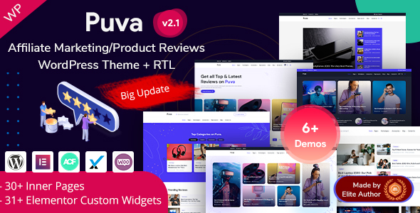 Puva - Online Blogging & Affiliate Product Reviews WordPress Theme by ...