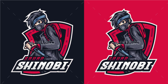 Shinobi Esport Logo, Logo Templates | GraphicRiver