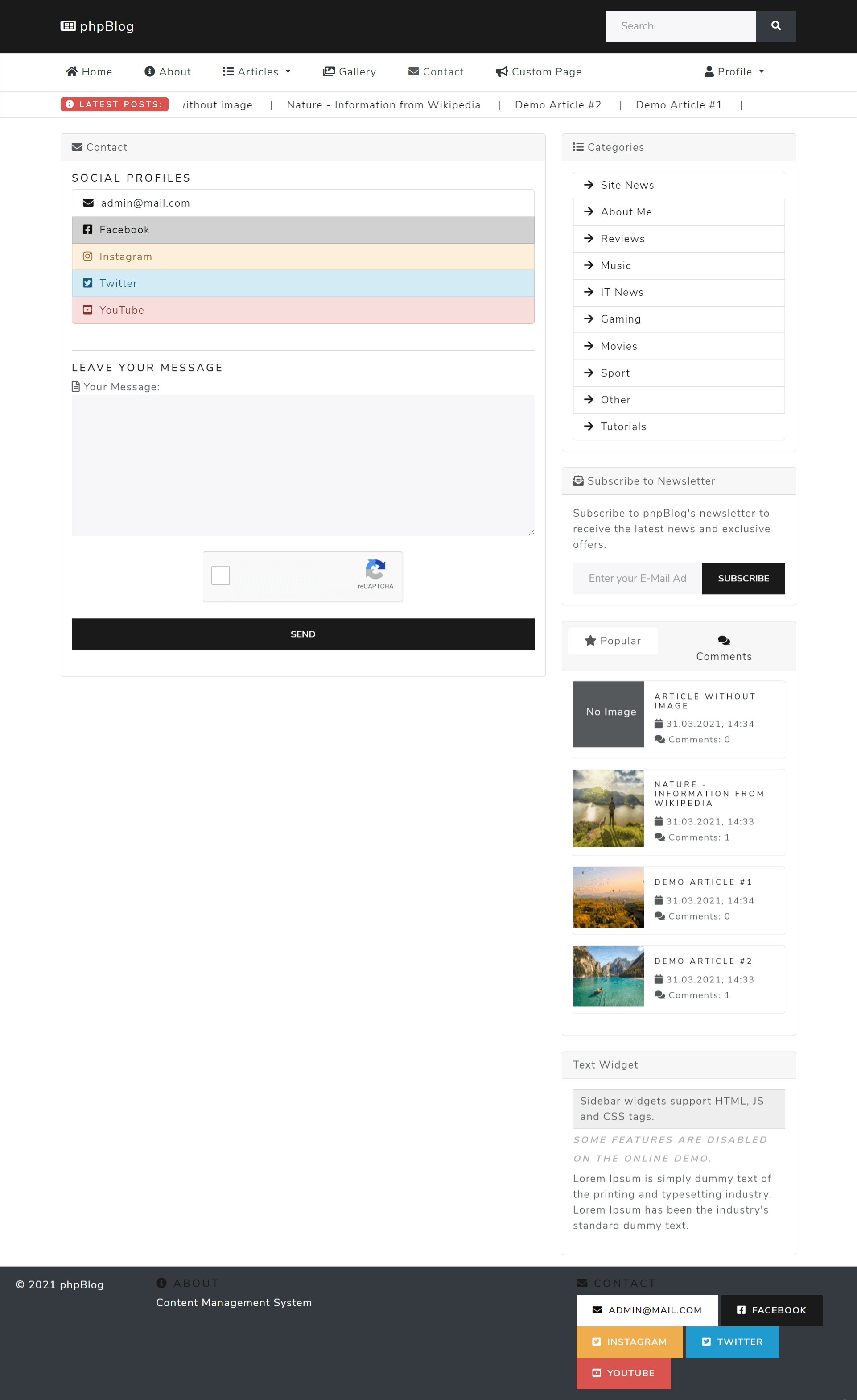 phpBlog - News, Blog & Magazine Script by Antonov_WEB | CodeCanyon
