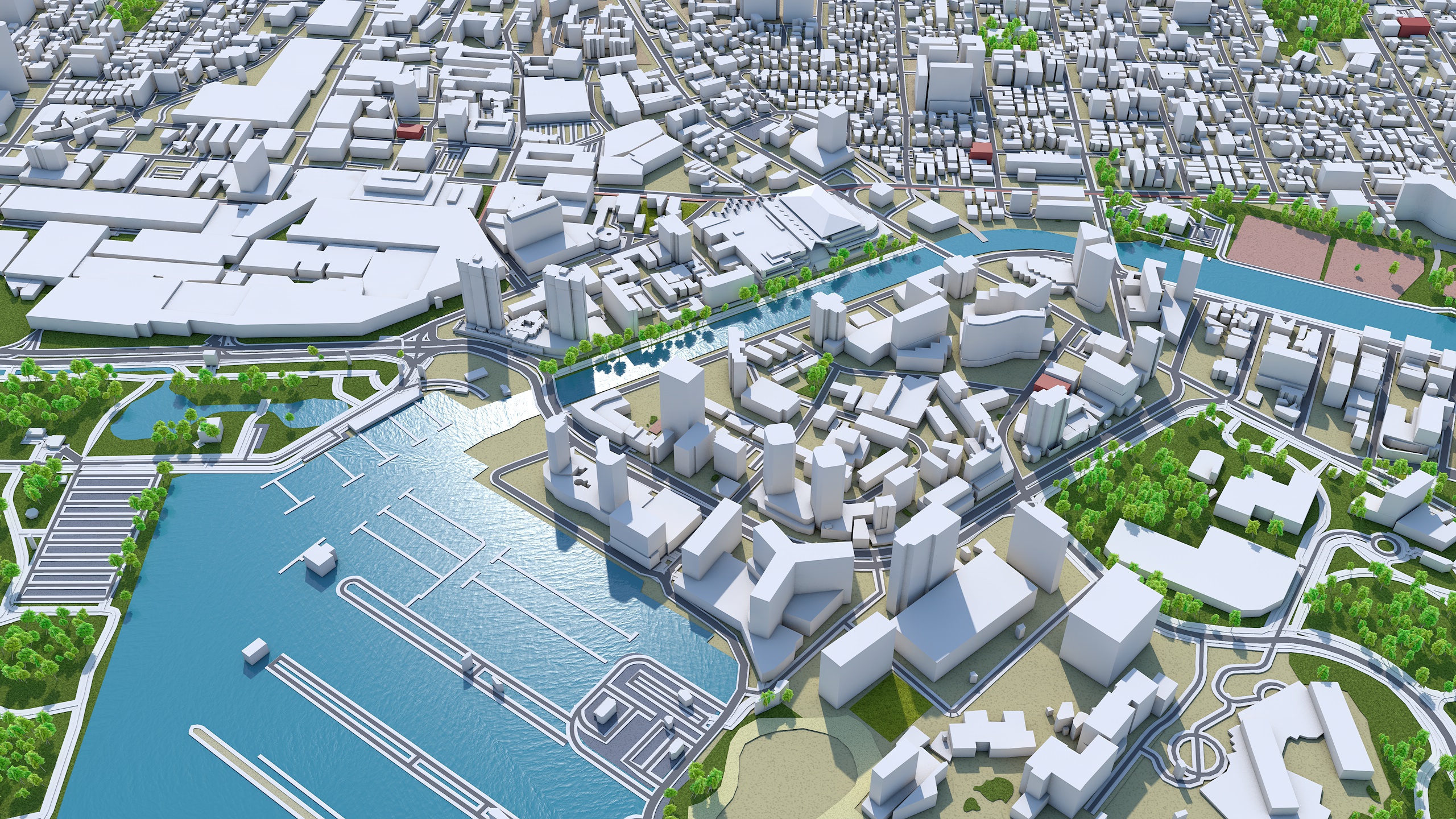 Honolulu Downtown Hawaii usa 3d model by TurboCG | 3DOcean