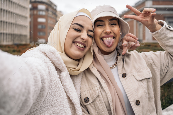 Happy Muslim Friends Stock Photo by nunezimage | PhotoDune
