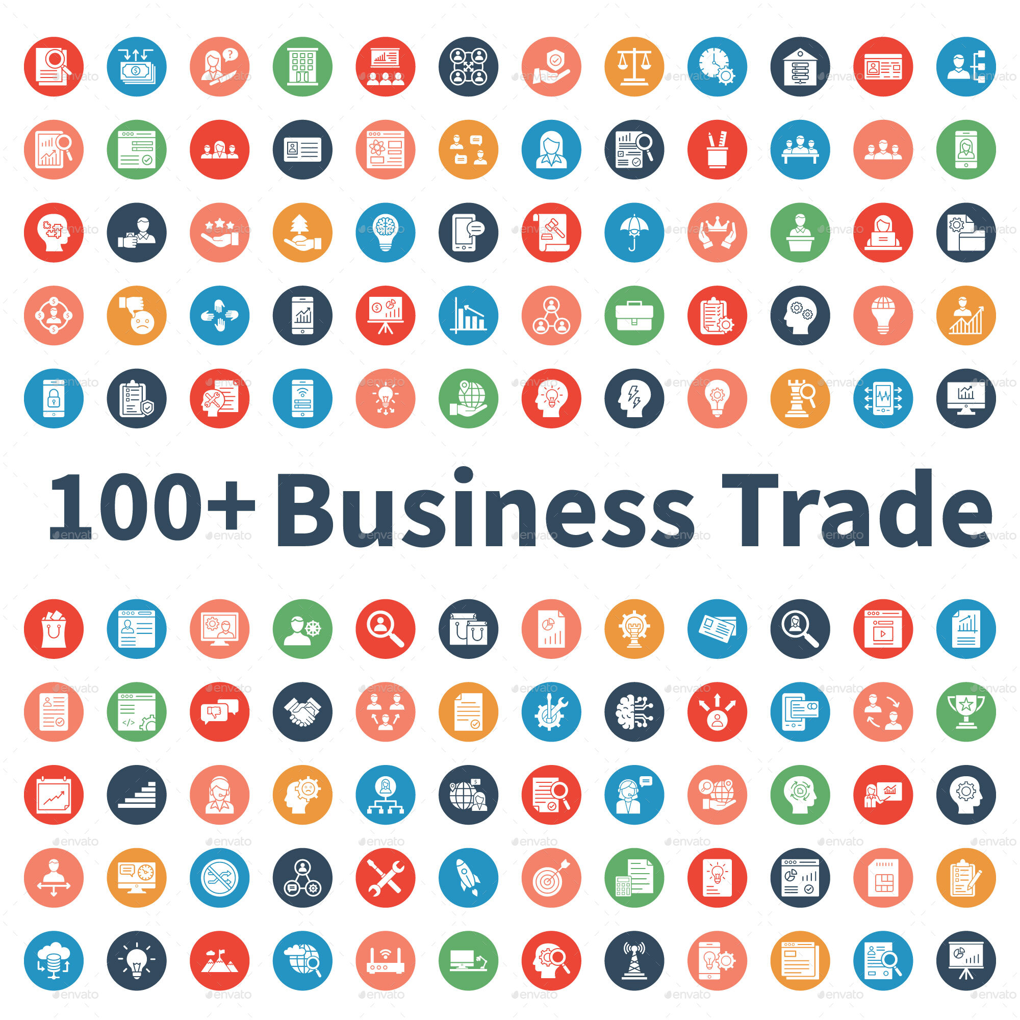 Business Trade Vector Icon, Icons | GraphicRiver