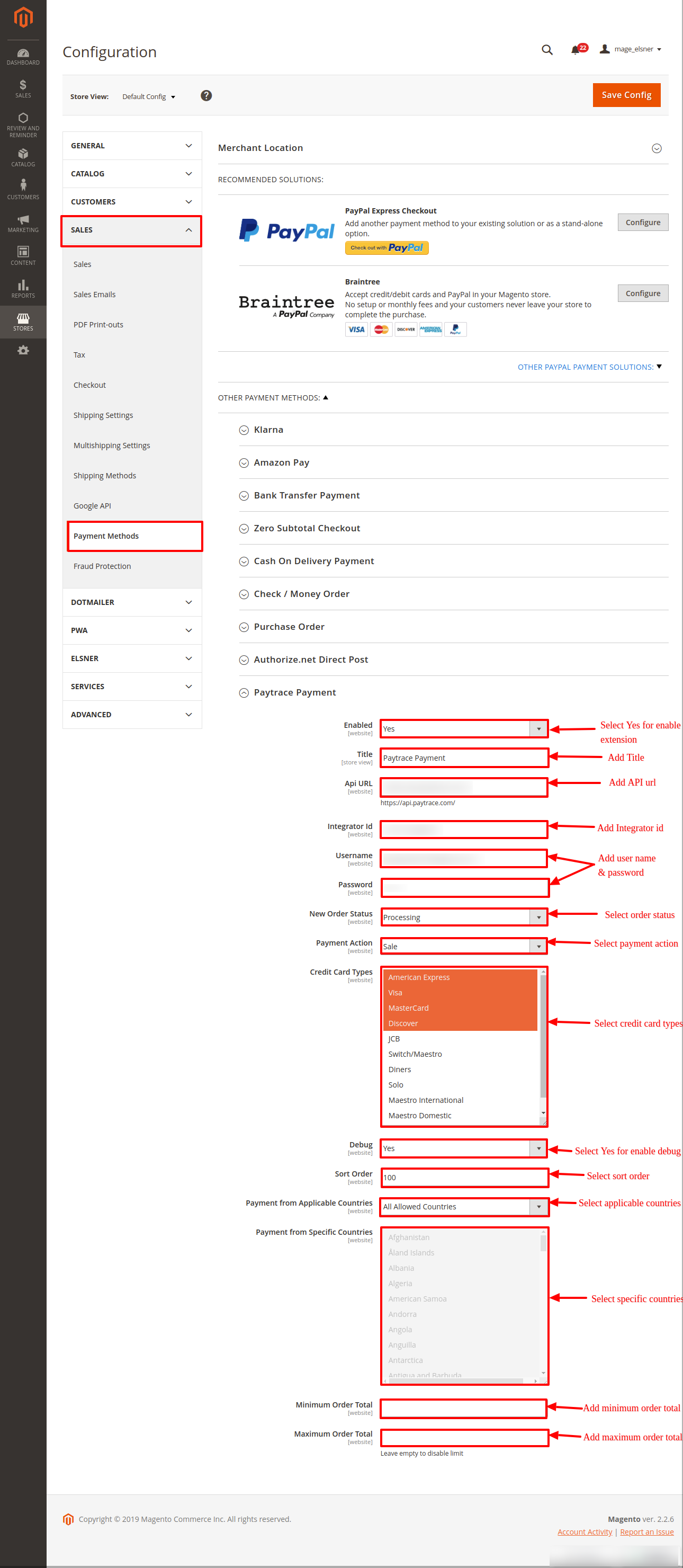 PayTrace Payment Gateway Magento 2 Extension by elsnertechnologies