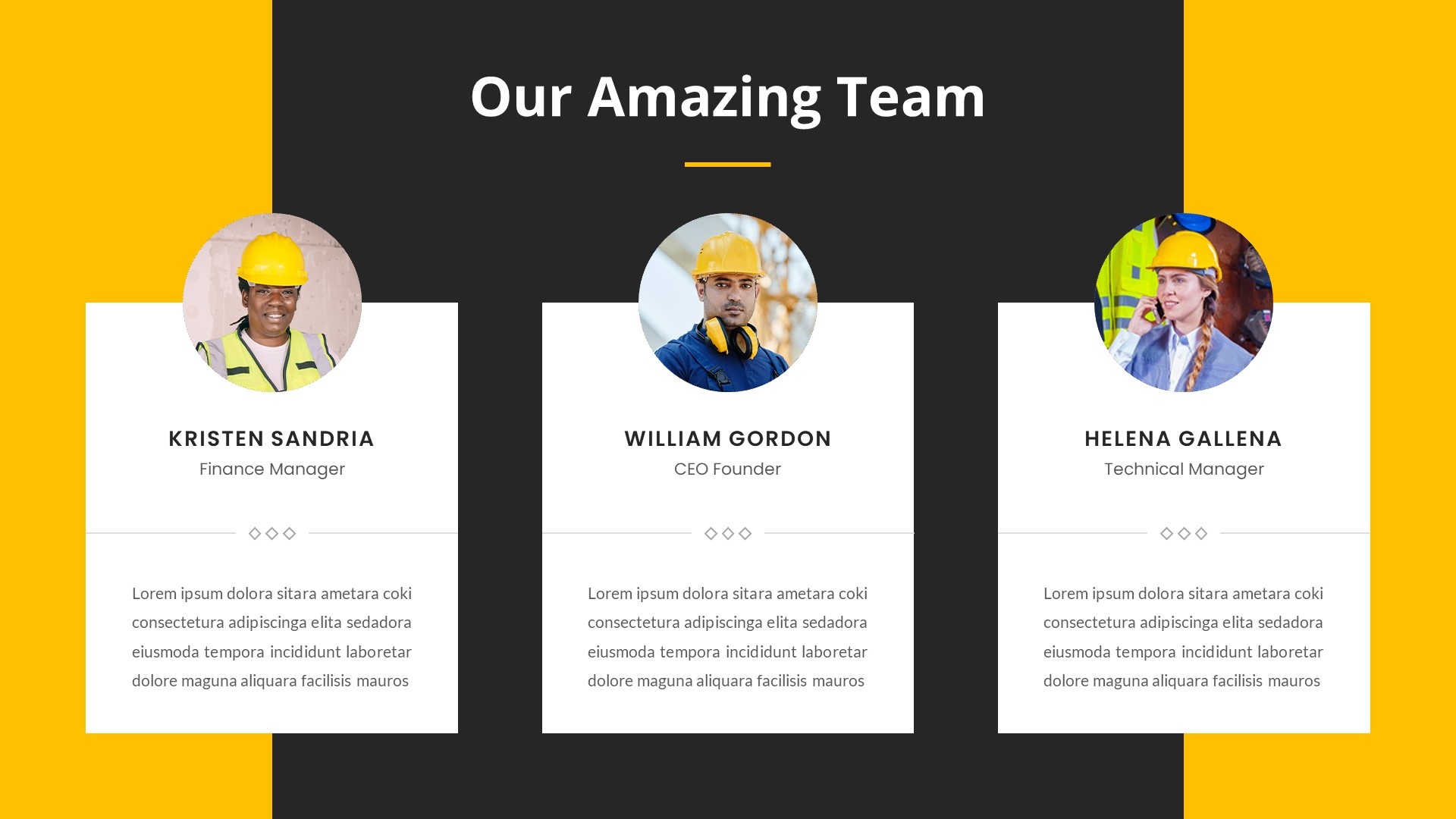 Tungsten - Construction & Industrial Engineering PowerPoint Template ...