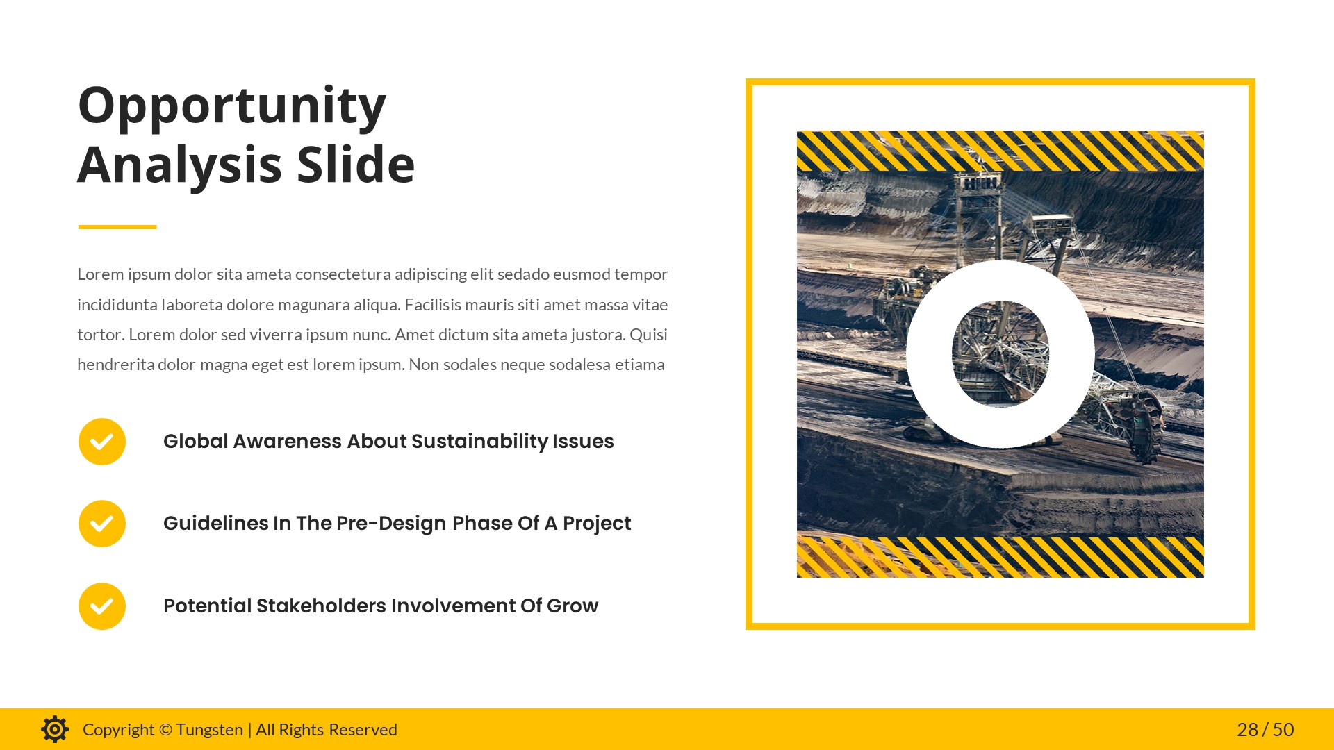 Tungsten - Construction & Industrial Engineering PowerPoint Template ...