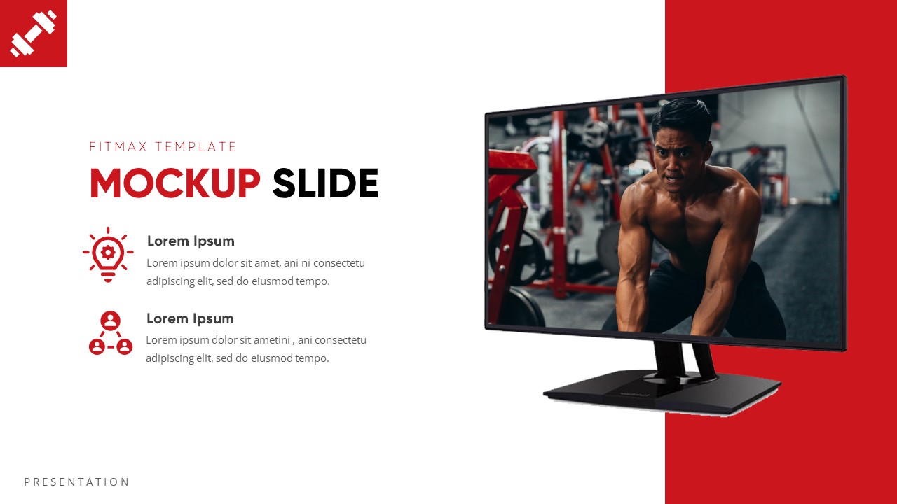 FITMAX - Gym & Fitness Google Slides Template, Presentation Templates