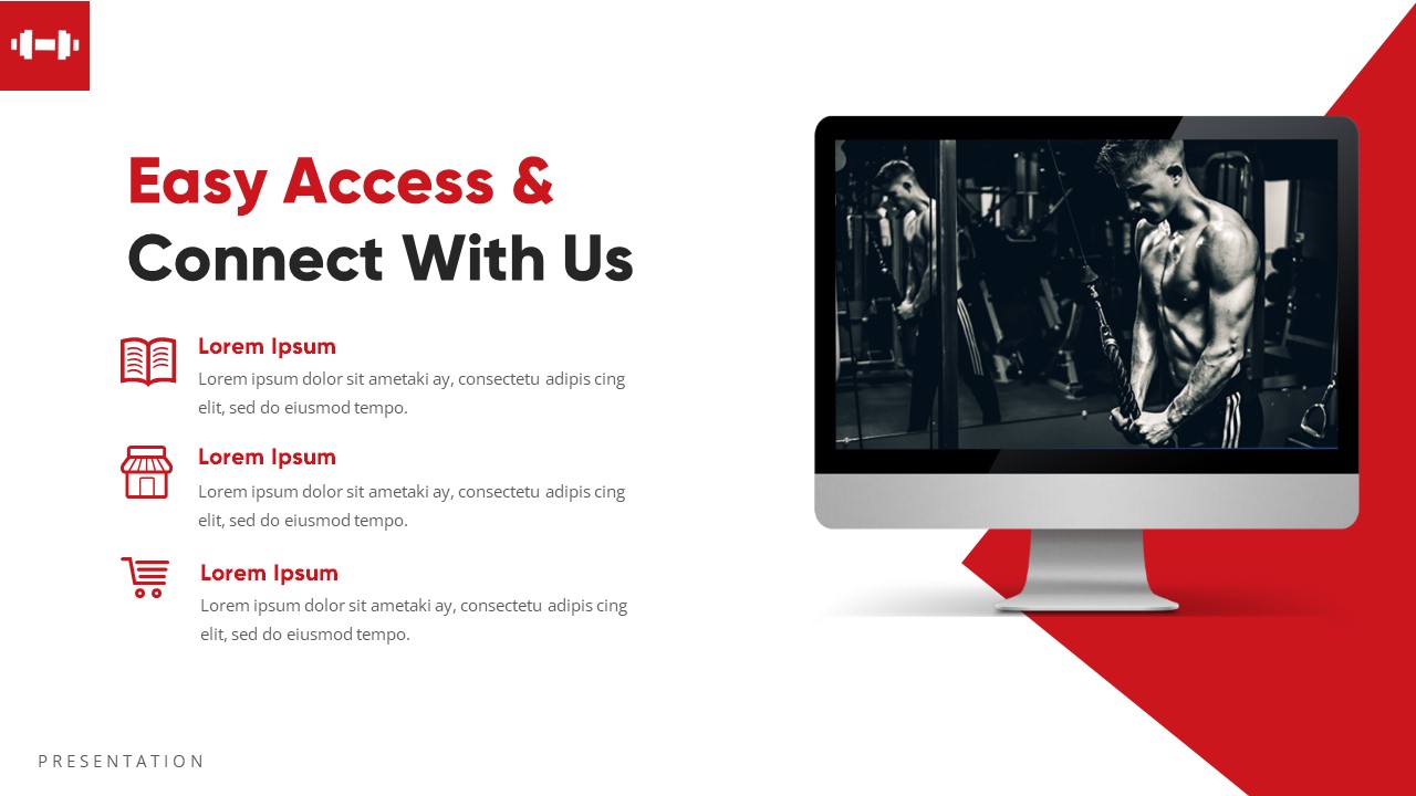 FITMAX - Gym & Fitness Google Slides Template, Presentation Templates