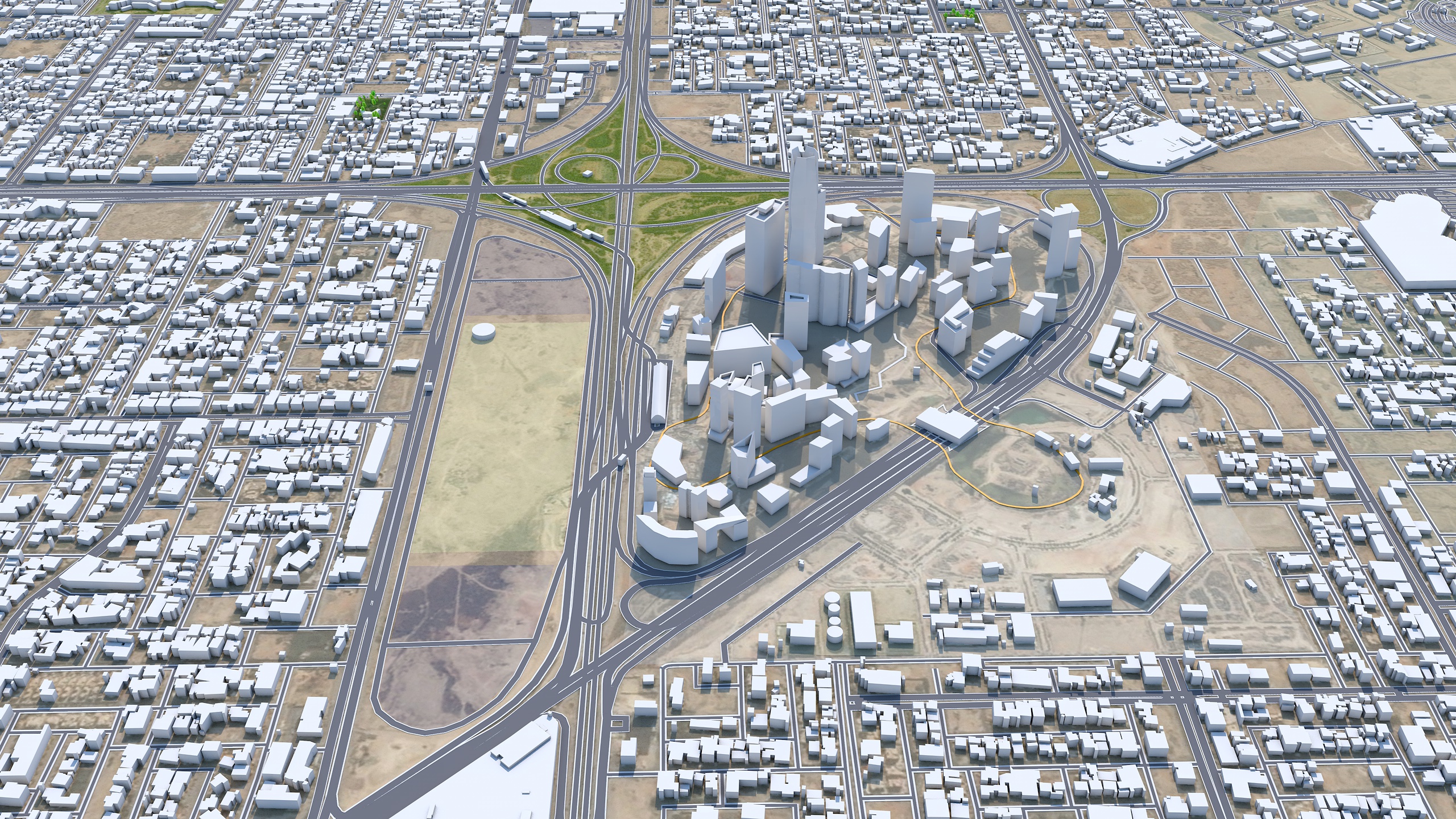Riyadh city Saudi Arabia 3d model 120km by TurboCG | 3DOcean