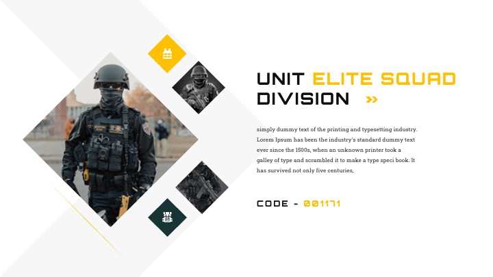 Infantry - Military Keynote Presentation Template, Presentation Templates