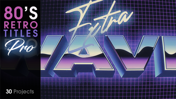 80's Retro Titles PRO, After Effects Project Files | VideoHive