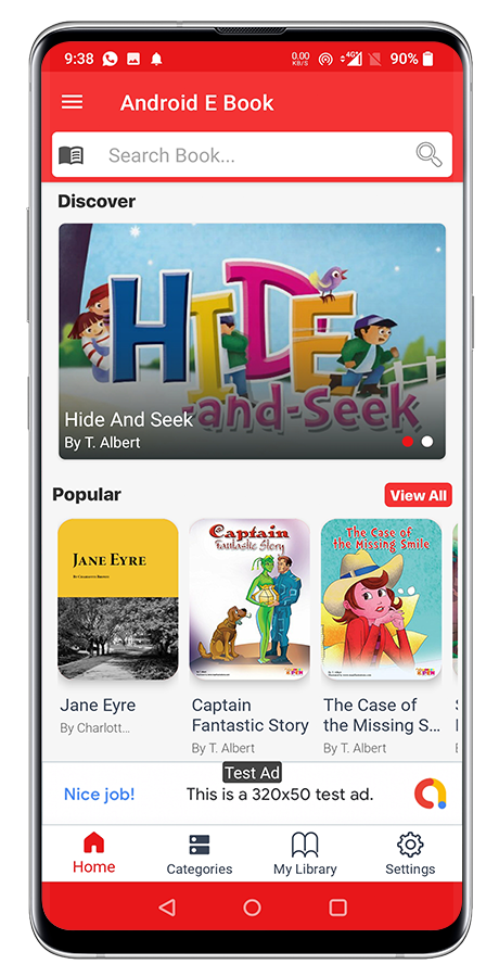 Android E Book App - Admin Panel - Admob & FAN by AndroMOB | CodeCanyon