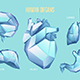 Low Poly Organs, Vectors | GraphicRiver