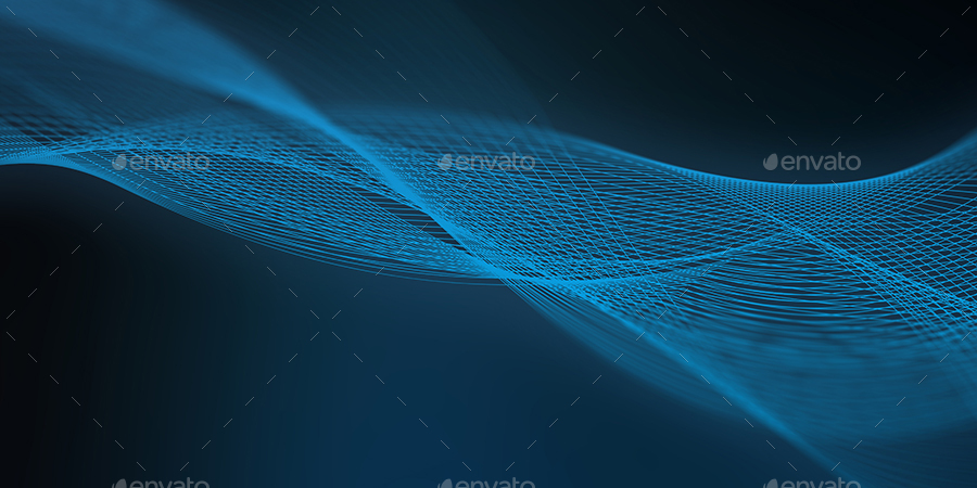 Blue Wave Tech Backgrounds, Graphics | GraphicRiver