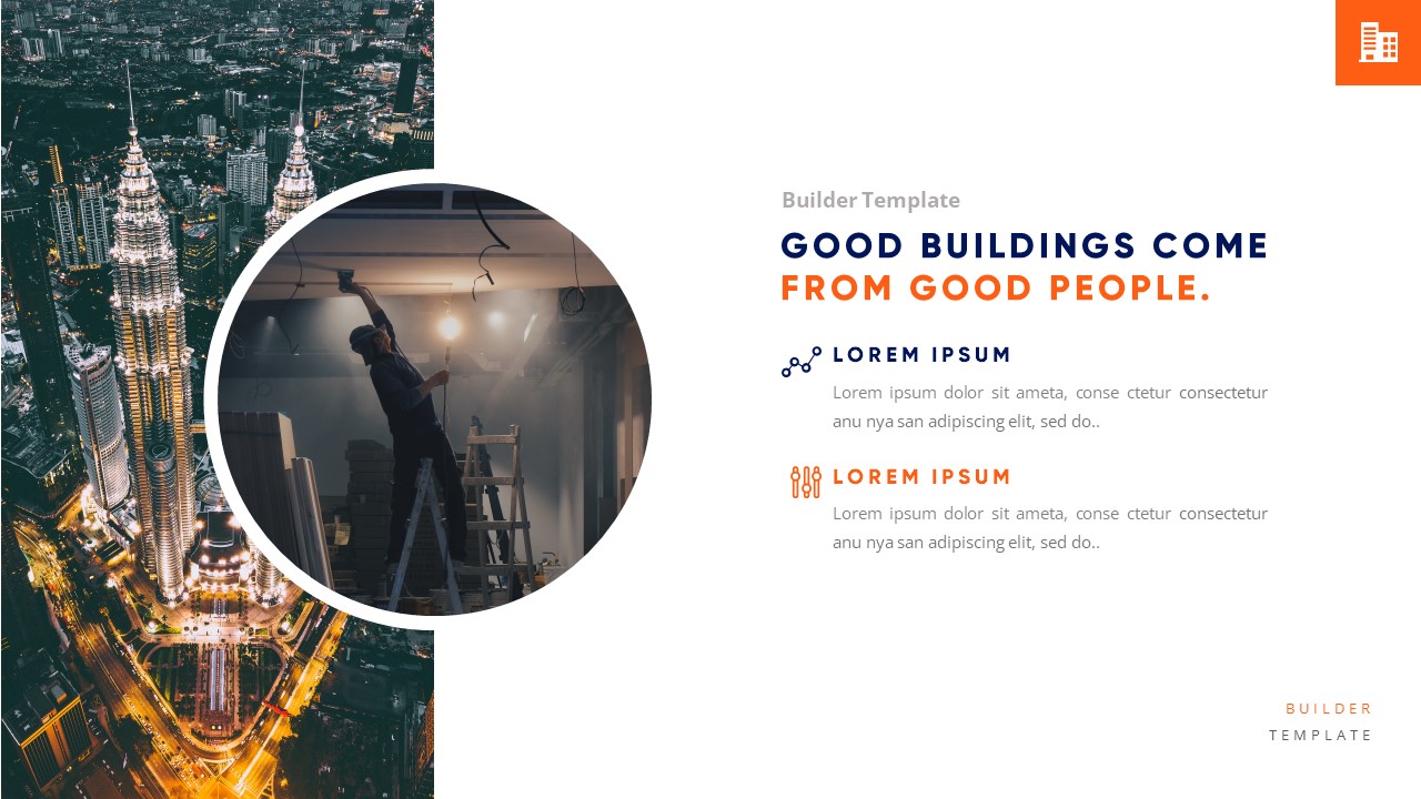 Builder - Construction & Industrial Powerpoint Template, Presentation ...
