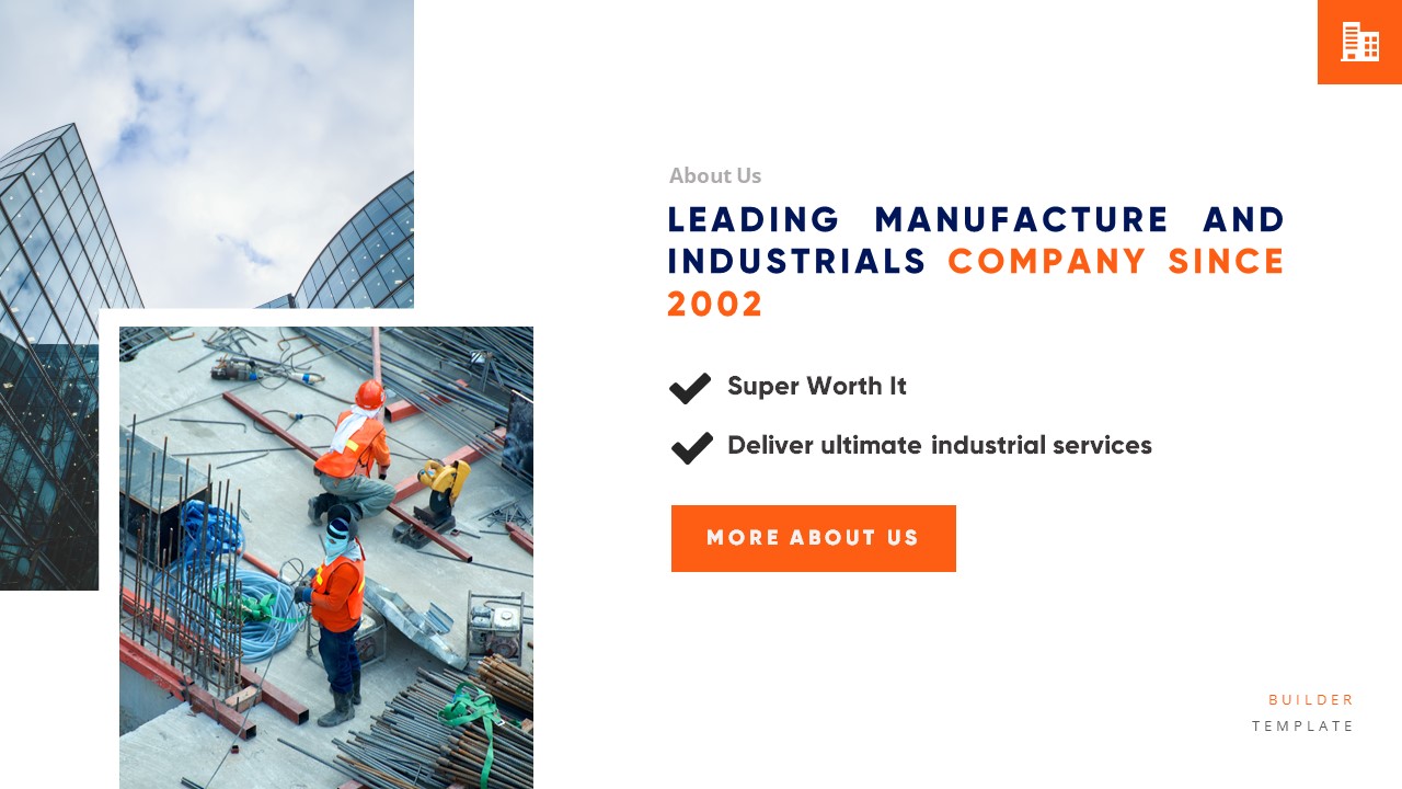 Builder - Construction & Industrial Powerpoint Template, Presentation ...