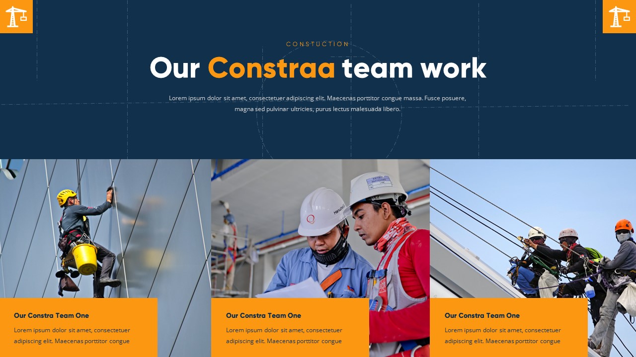 Constra - Construction Powerpoint Template, Presentation Templates