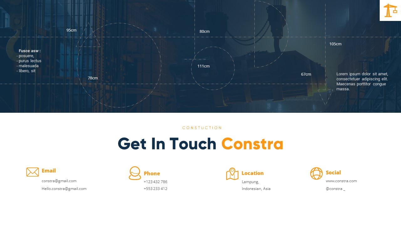 Constra - Construction Powerpoint Template, Presentation Templates