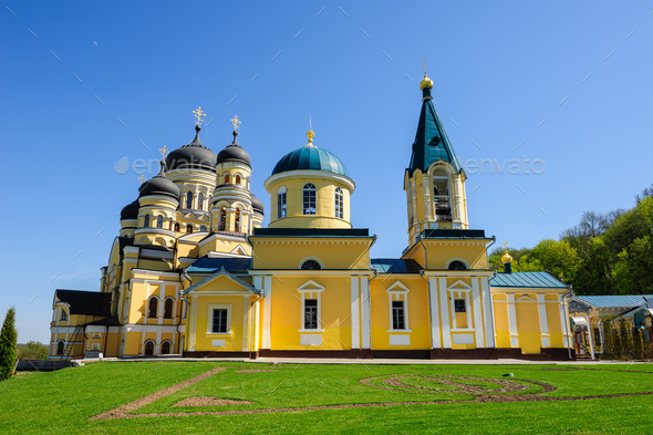 Church in the Hancu Monastery, Republic Moldova Stock Photo by staRRush