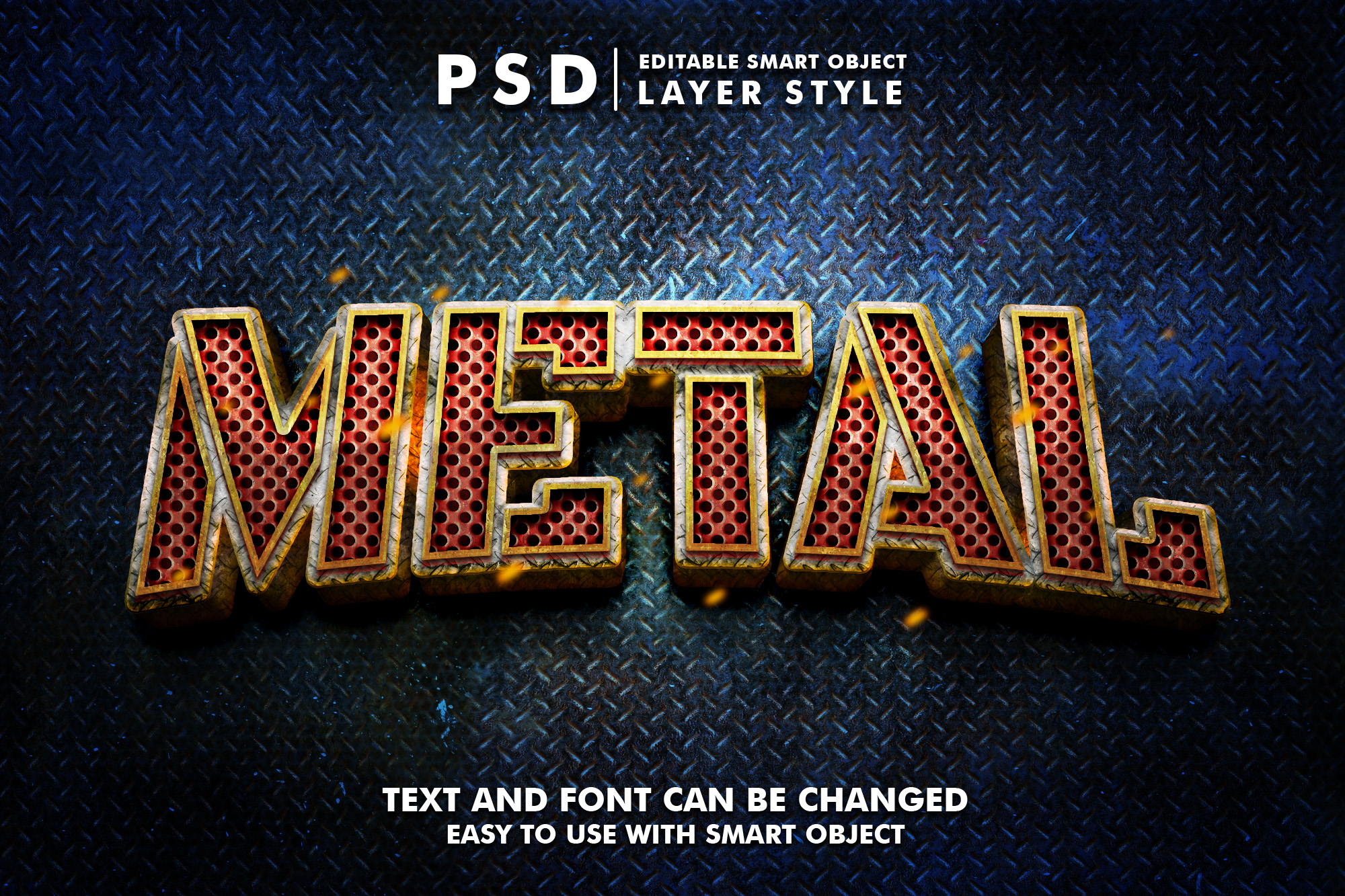 Metal 3D Realistic PSD Text Effect by roziselo | GraphicRiver