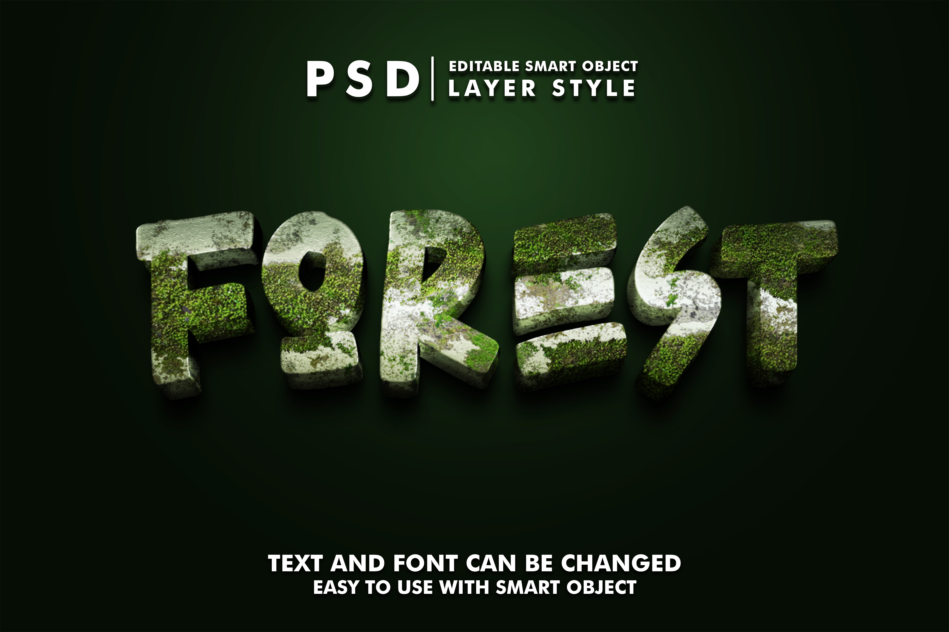 Forest 3D Realistic PSD Text Effect, Add-ons | GraphicRiver
