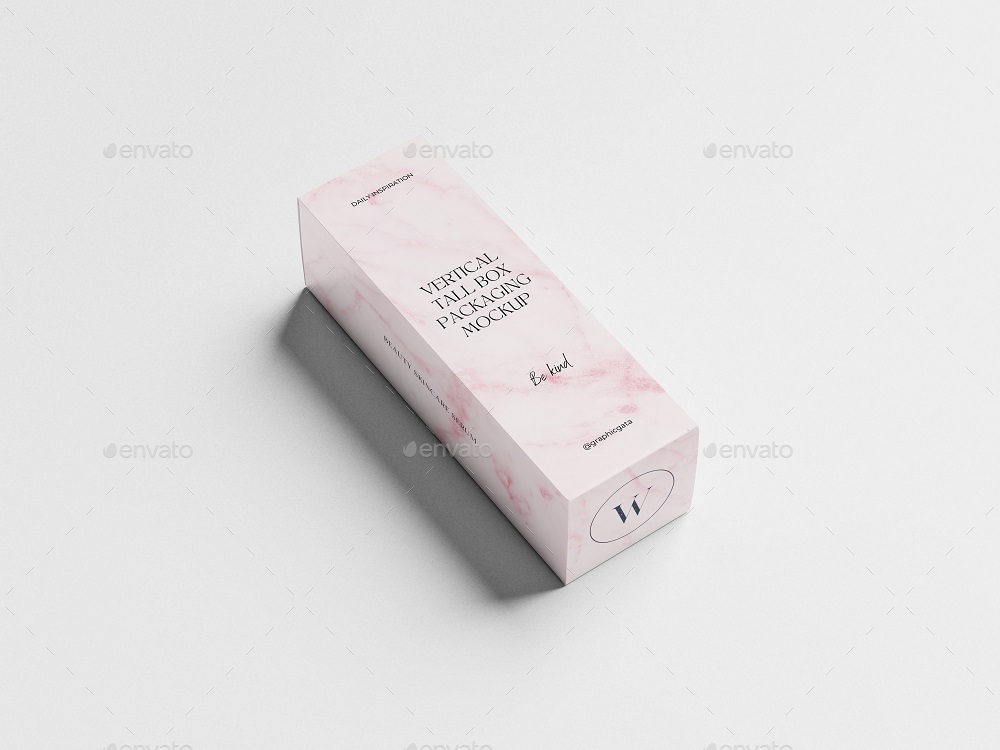 Vertical Tall Box Packaging Mockup, Graphics | GraphicRiver