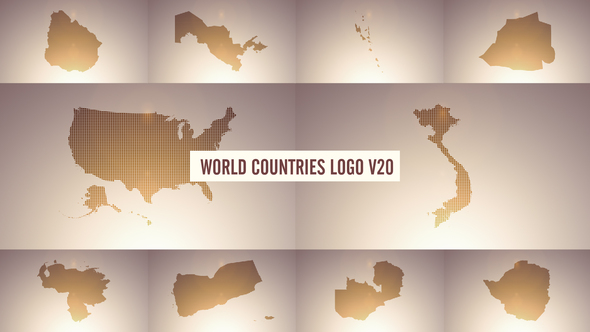 World Countries Logo & Titles V20, After Effects Project Files | VideoHive