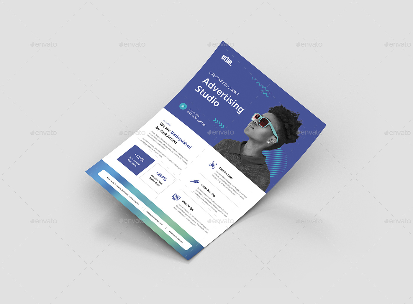 Urho Creative Studio Flyer Template, Print Templates | GraphicRiver