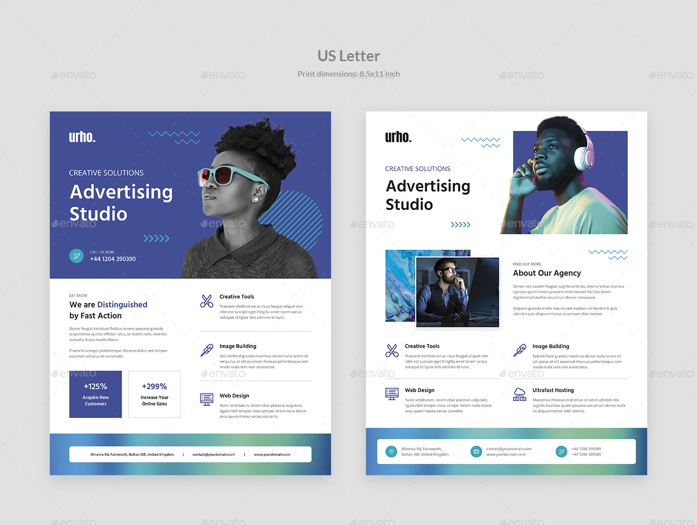 Urho Creative Studio Flyer Template, Print Templates | GraphicRiver