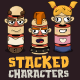 Stacked Characters - Creation Pack, Game Assets | GraphicRiver