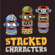 Stacked Characters, Game Assets | GraphicRiver