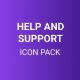 Help and Support Icon Pack, Icons | GraphicRiver