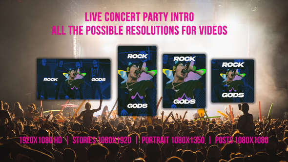 Live Concert Party Intro, After Effects Project Files | VideoHive