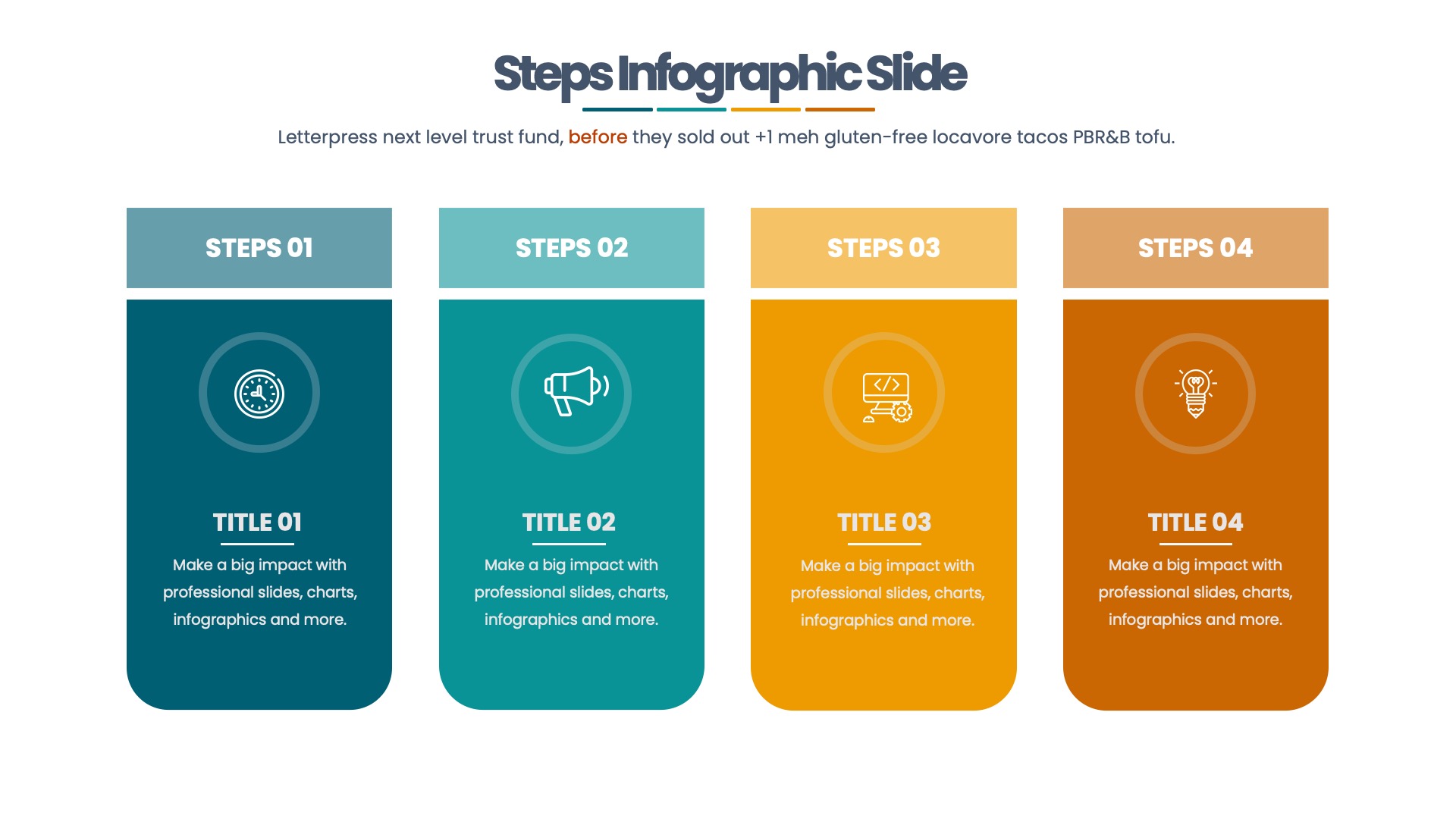 Steps - PowerPoint Infographics Slides, Presentation Templates ...