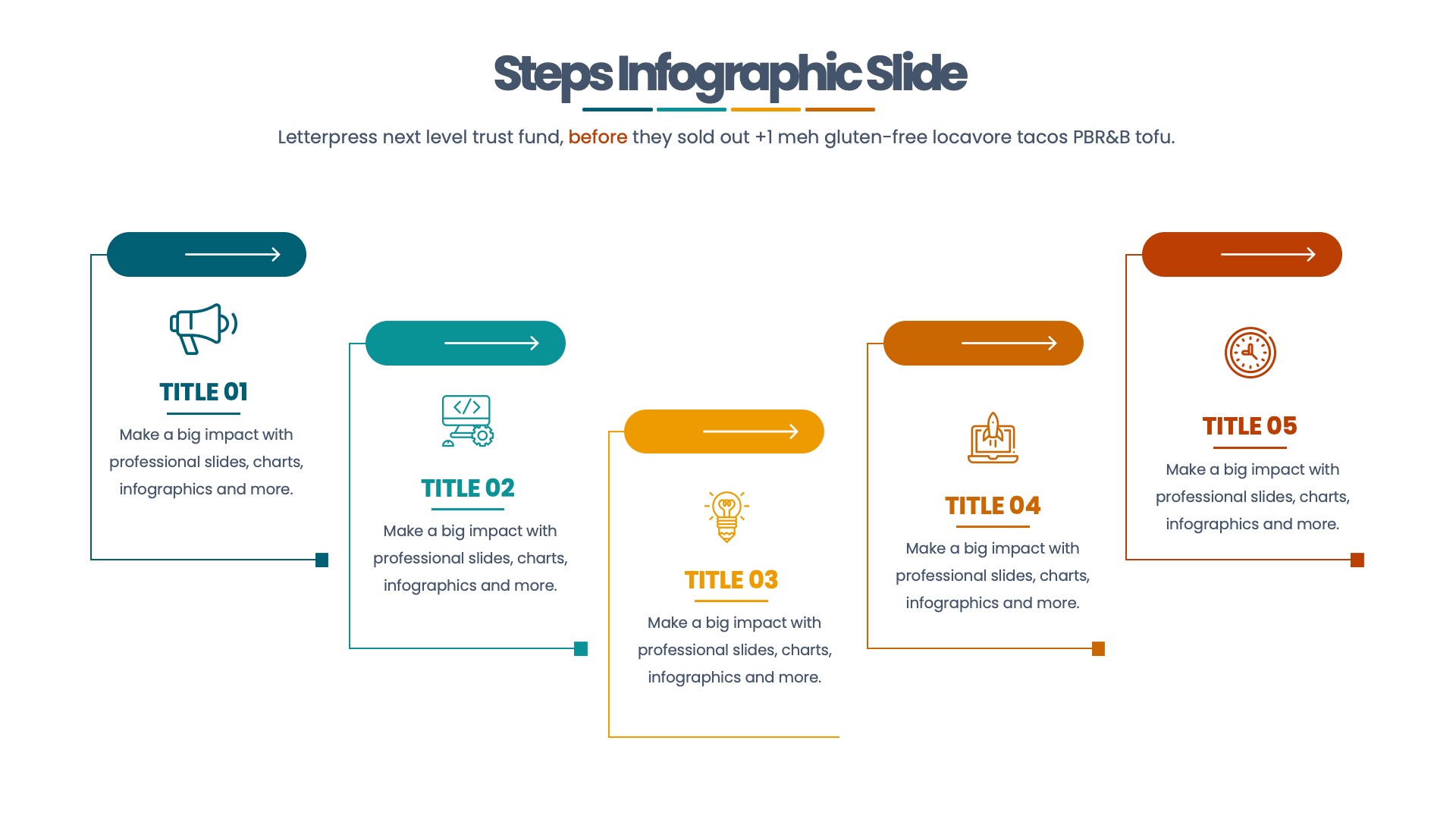 Steps - PowerPoint Infographics Slides, Presentation Templates ...