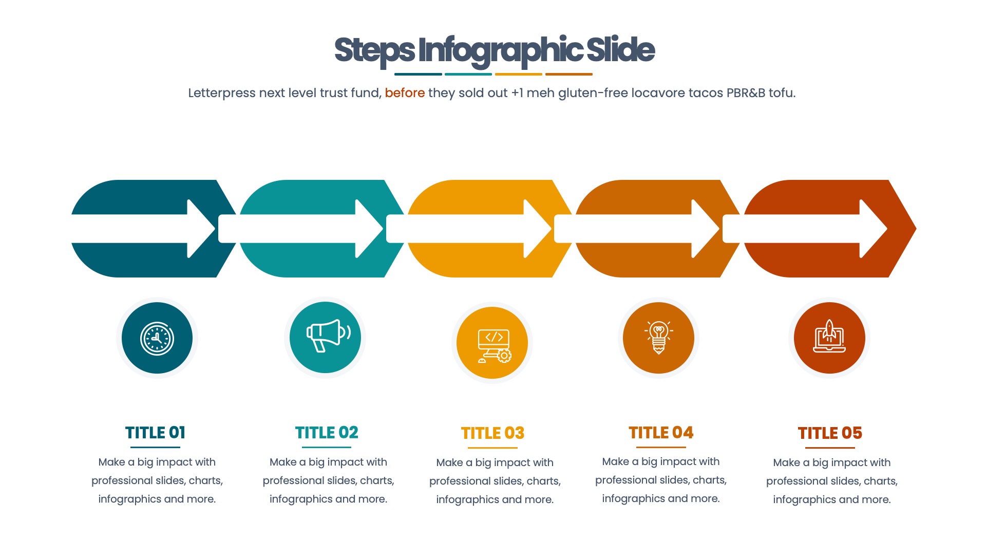 Steps - PowerPoint Infographics Slides, Presentation Templates ...