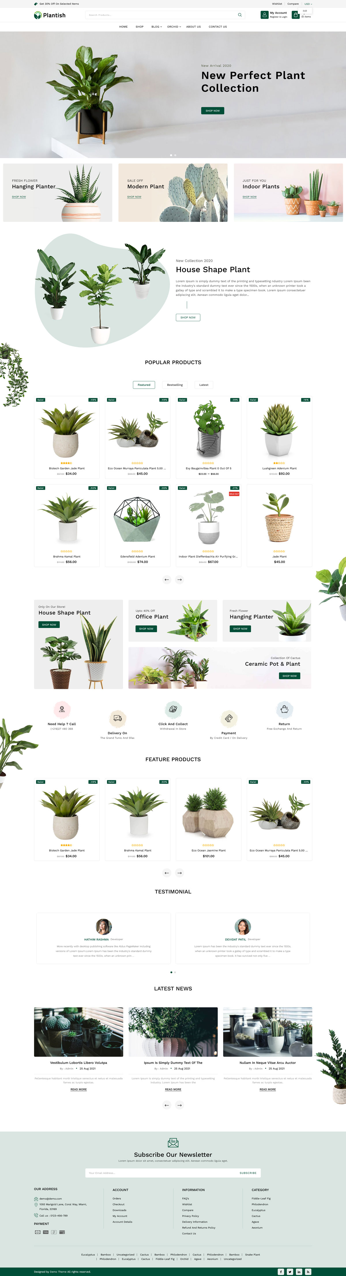 Plantish - Gardening & Houseplants Responsive WooCommerce Theme by ...