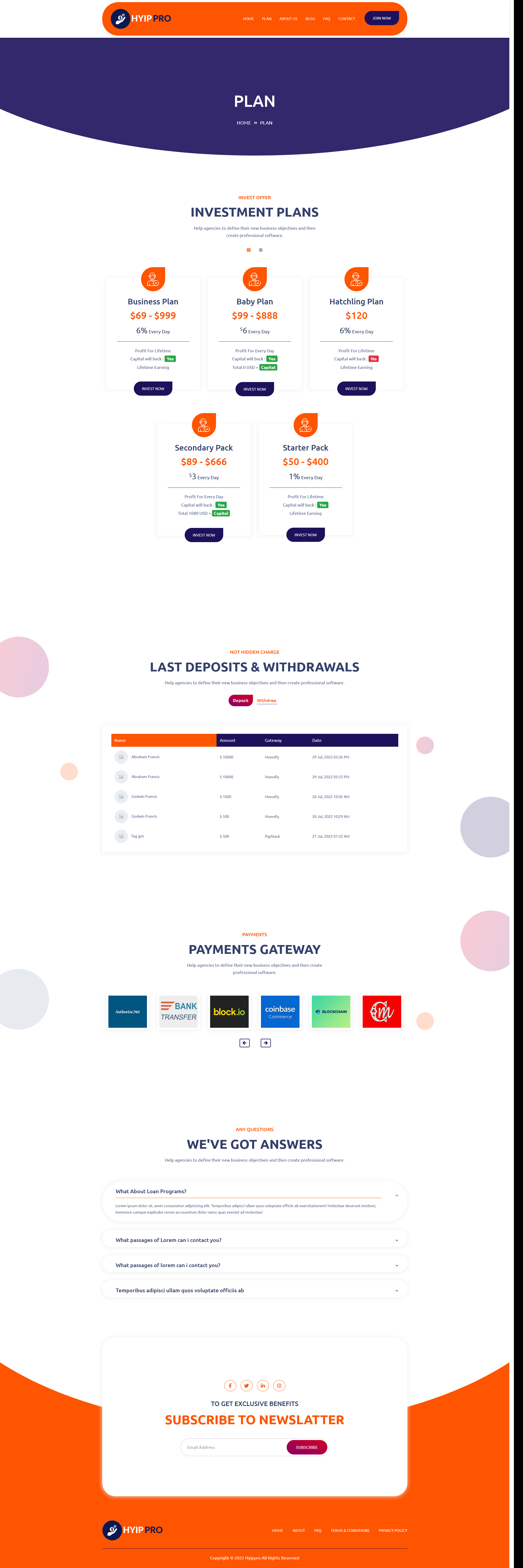 HYIP PRO - A Modern HYIP Investmet Platform by bug-finder | CodeCanyon