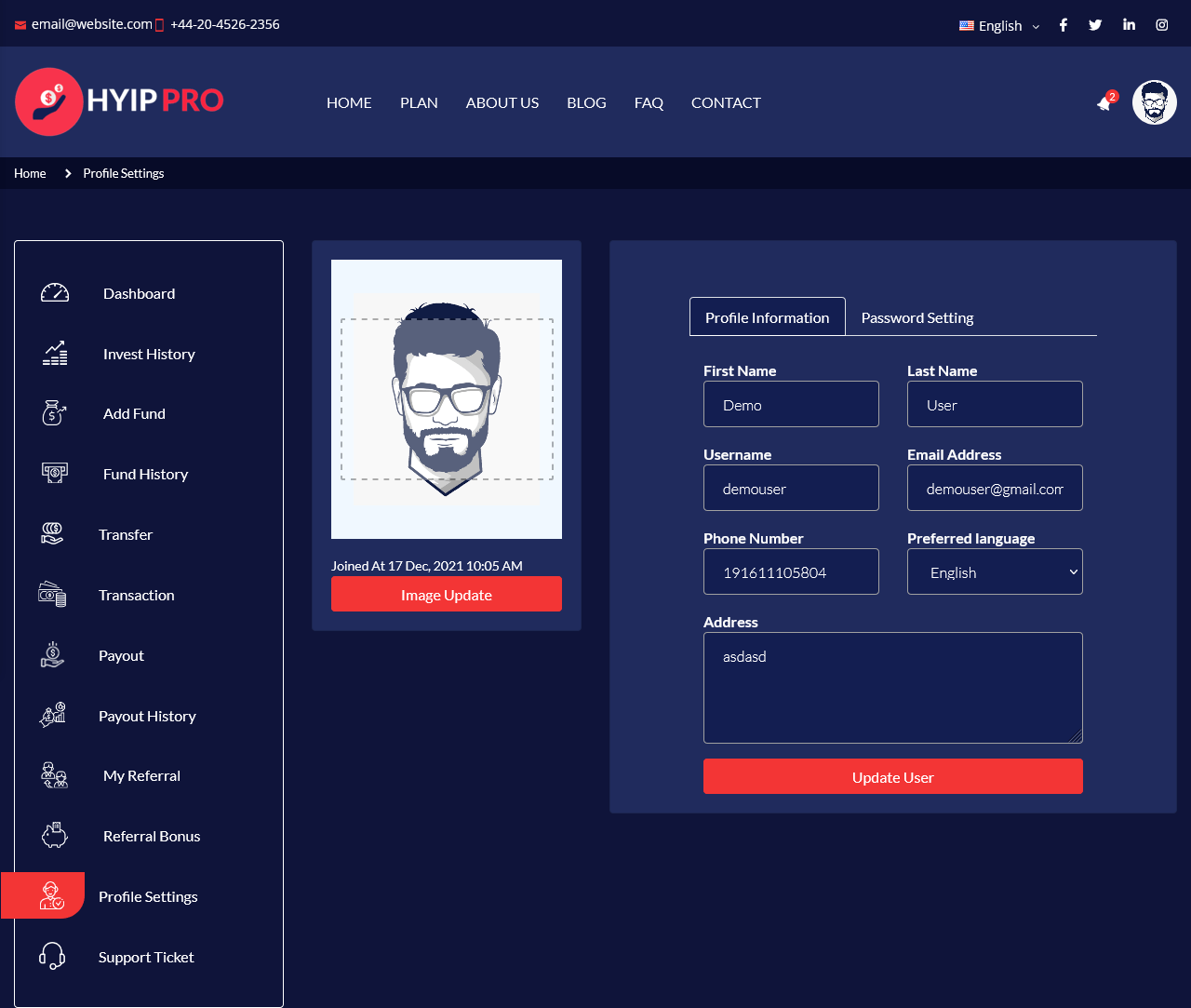 HYIP PRO - A Modern HYIP Investmet Platform by bug-finder | CodeCanyon