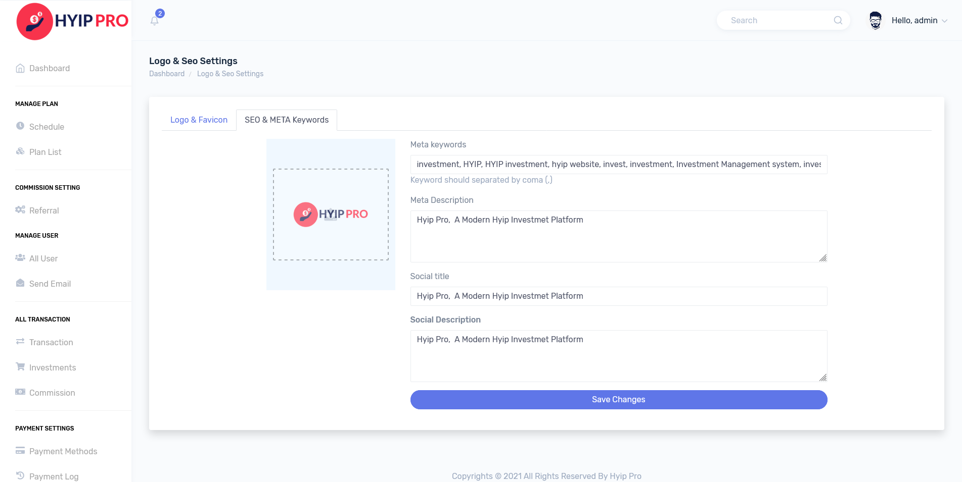 HYIP PRO - A Modern HYIP Investmet Platform by bug-finder | CodeCanyon