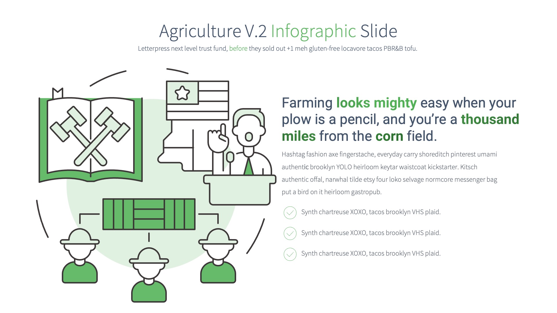 Agriculture V.2 - PowerPoint Infographics Slides, Presentation Templates